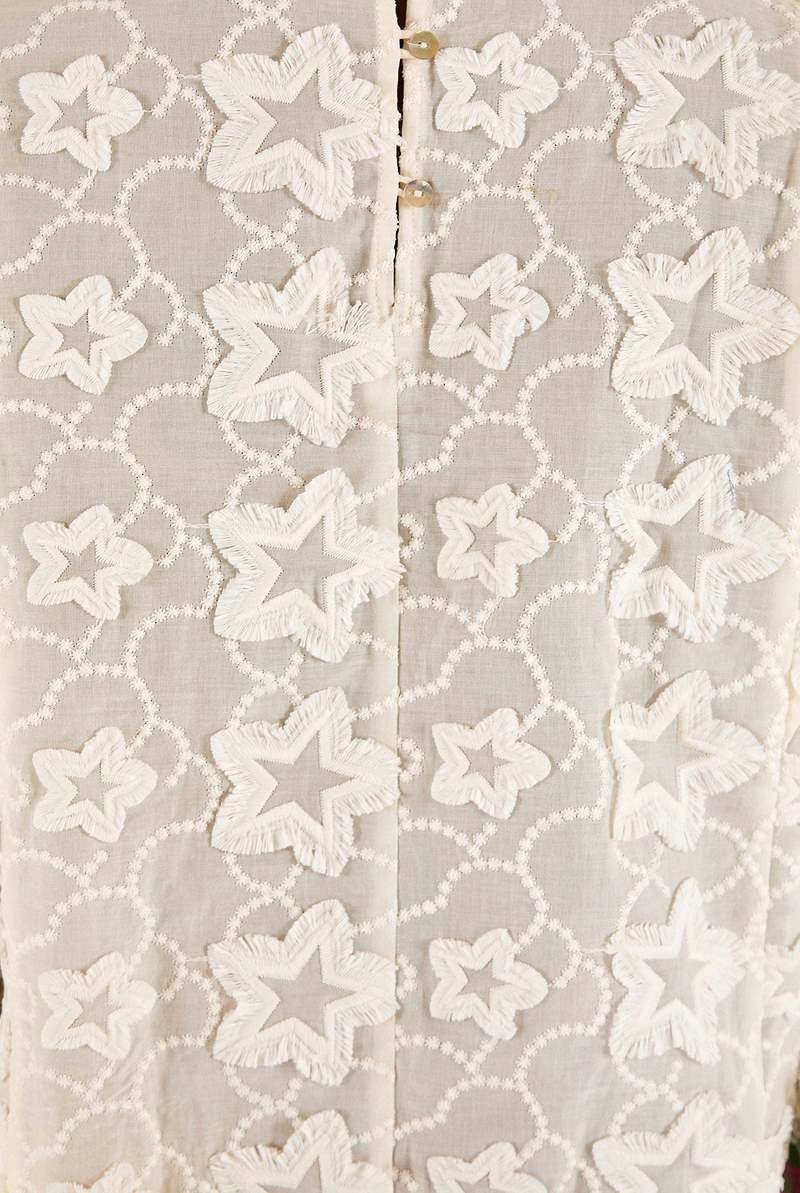 Farm Rio 3d Star Blouse - White | Garmentory