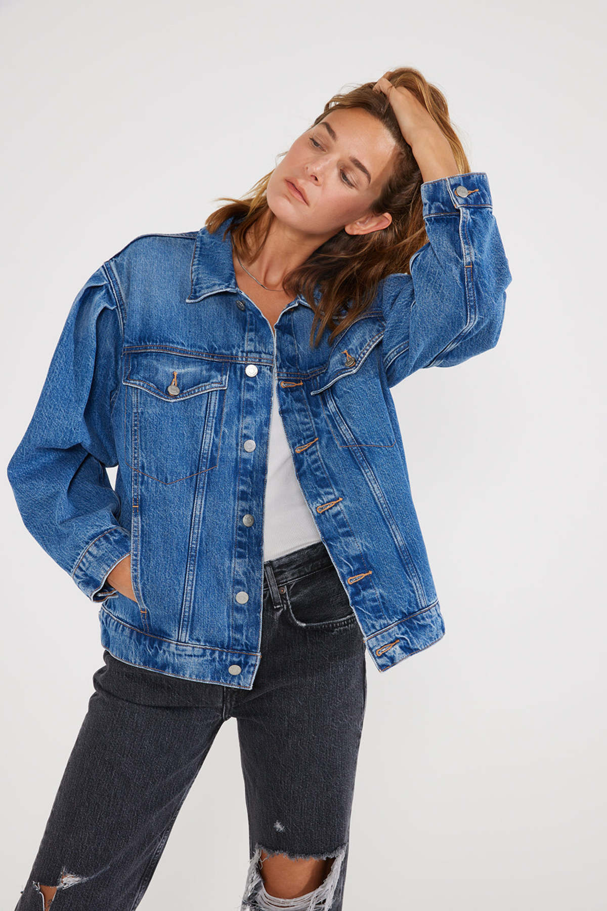 ética Jess Denim Jacket - Everglades | Garmentory