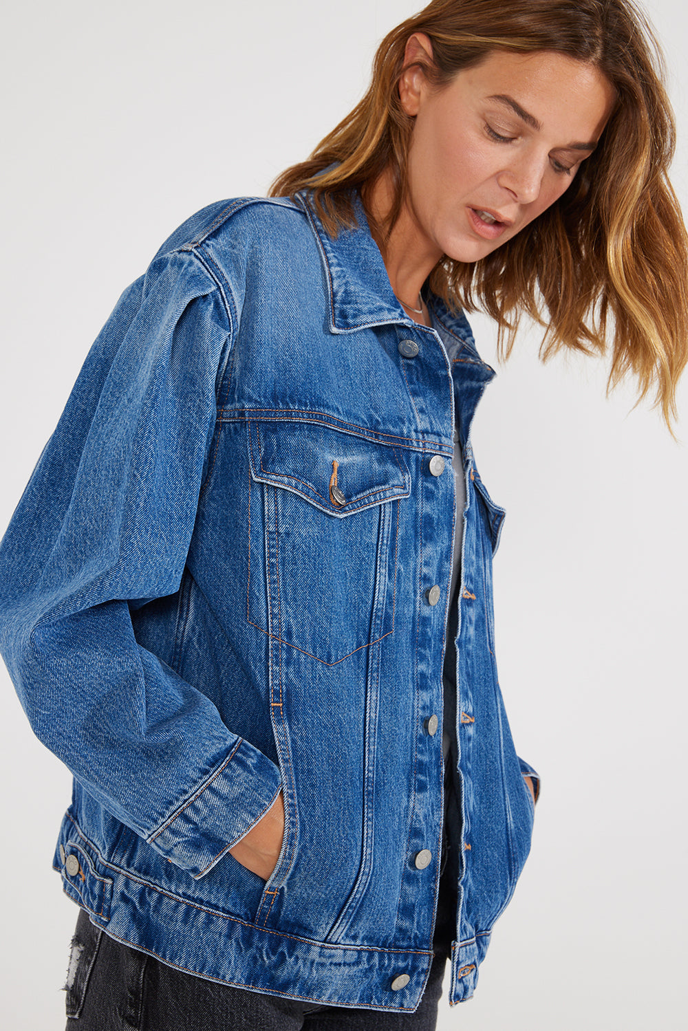 ética Jess Denim Jacket - Everglades | Garmentory