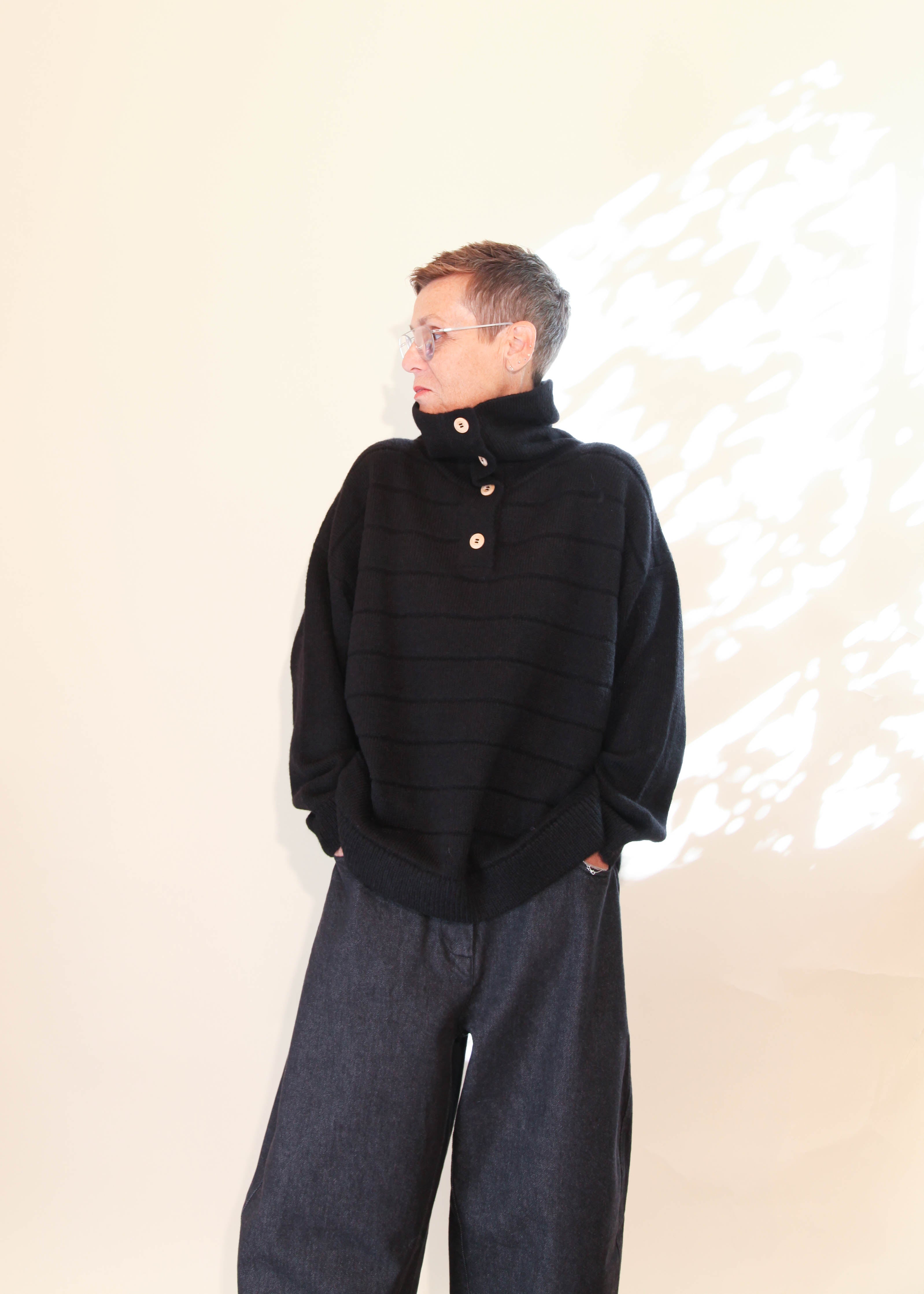 Wol Hide Quilted Anorak Pullover - Onyx | Garmentory