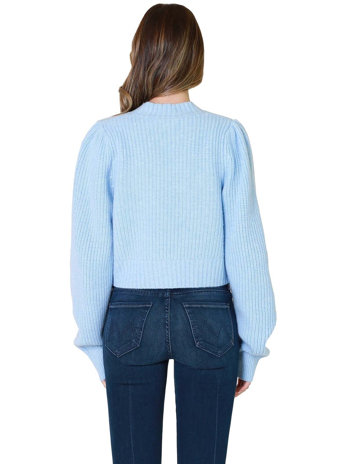 loveshackfancy Larsa Crop Cardigan - Blue Haze | Garmentory