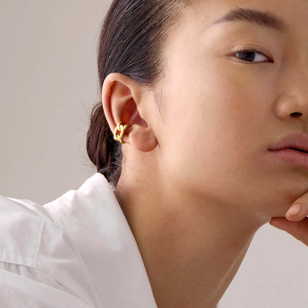 Simone Lobe and Ear Cuff Set | Gold | Garmentory