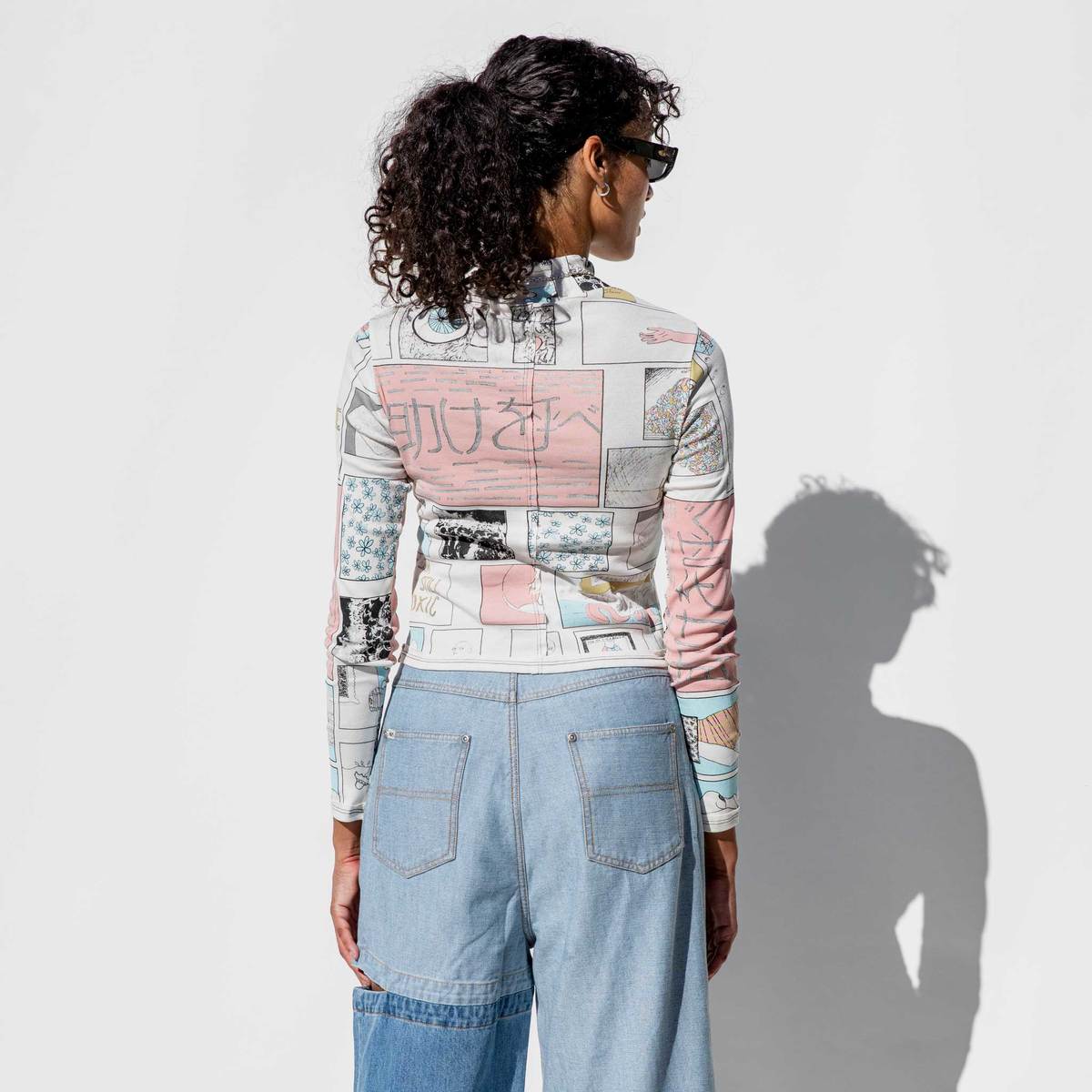 ECKHAUS LATTA Lapped Baby Turtleneck - Comic | Garmentory
