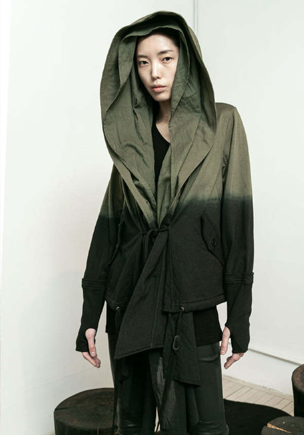 Nicholas K Harkin Double Hood Jacket - Green | Garmentory