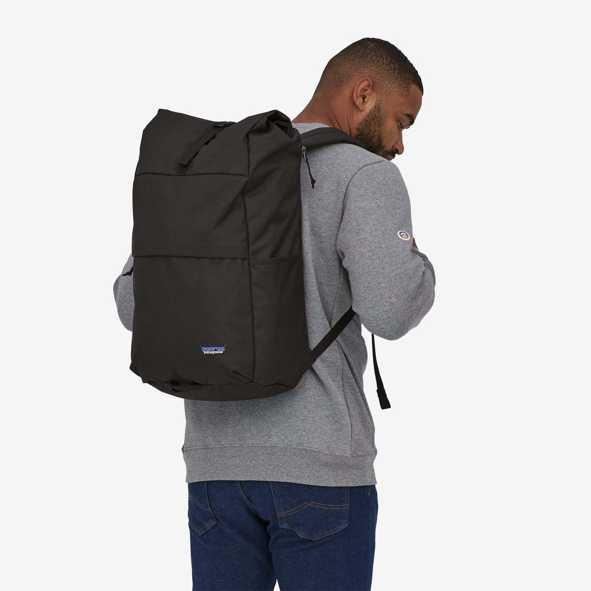 Patagonia Arbor Roll Top Pack 30L - Patchwork Pitch Blue | Garmentory