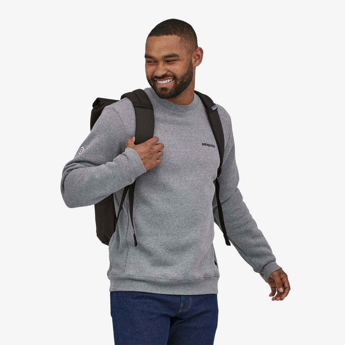 Patagonia Arbor Roll Top Pack 30L - Patchwork Pitch Blue | Garmentory