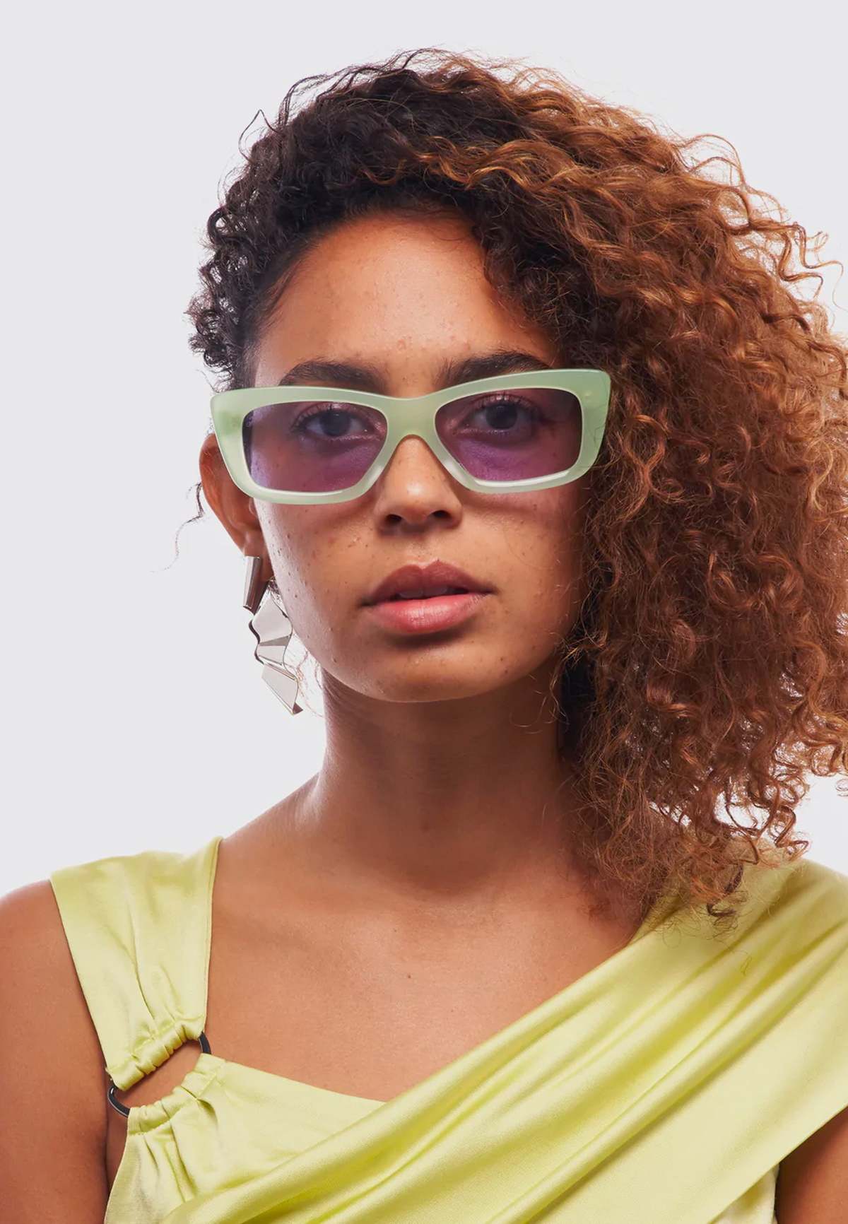 Unisex AKILA Frenzy Sunglasses - Jade/Violet Lens | Garmentory