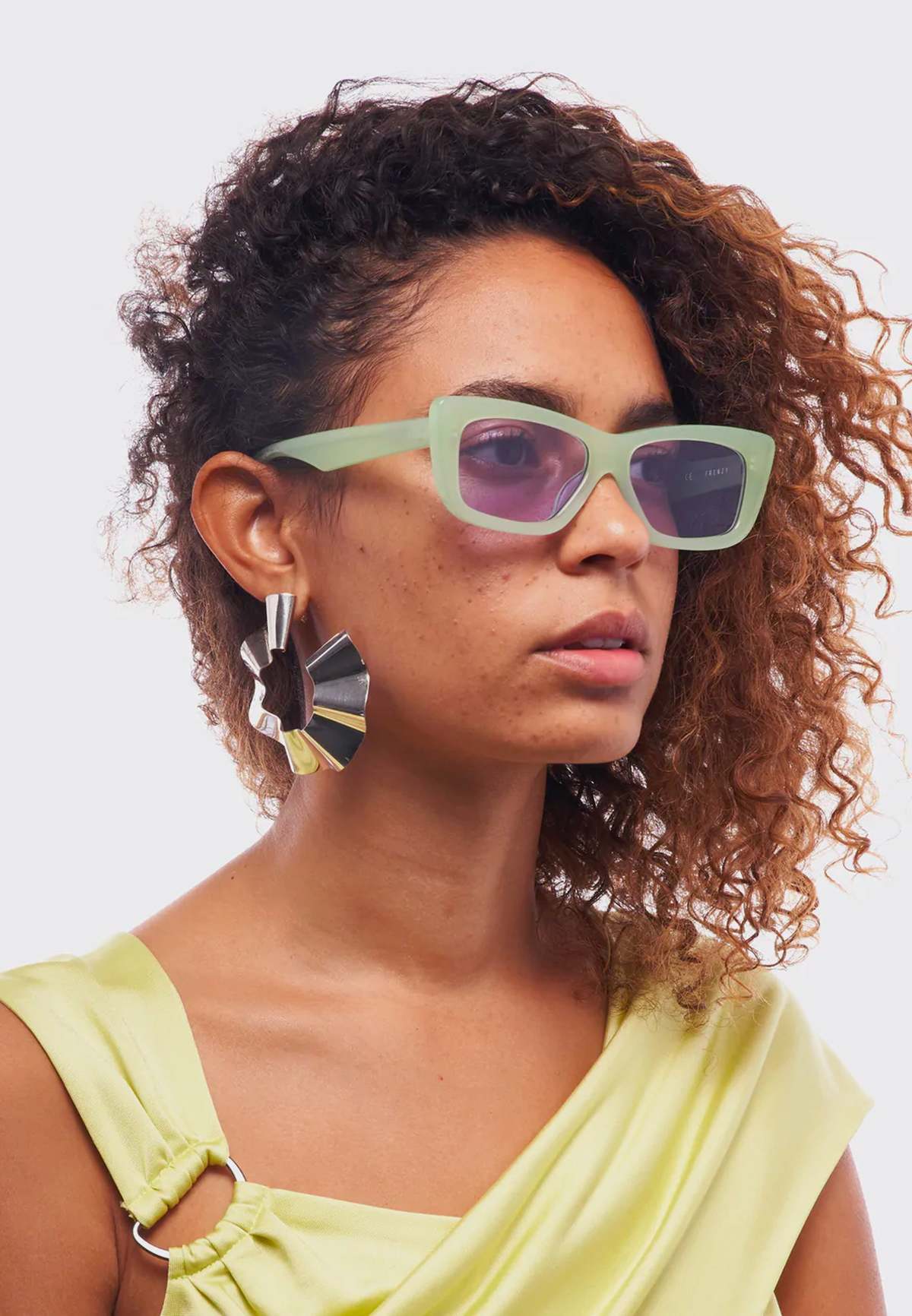 Unisex AKILA Frenzy Sunglasses - Jade/Violet Lens | Garmentory