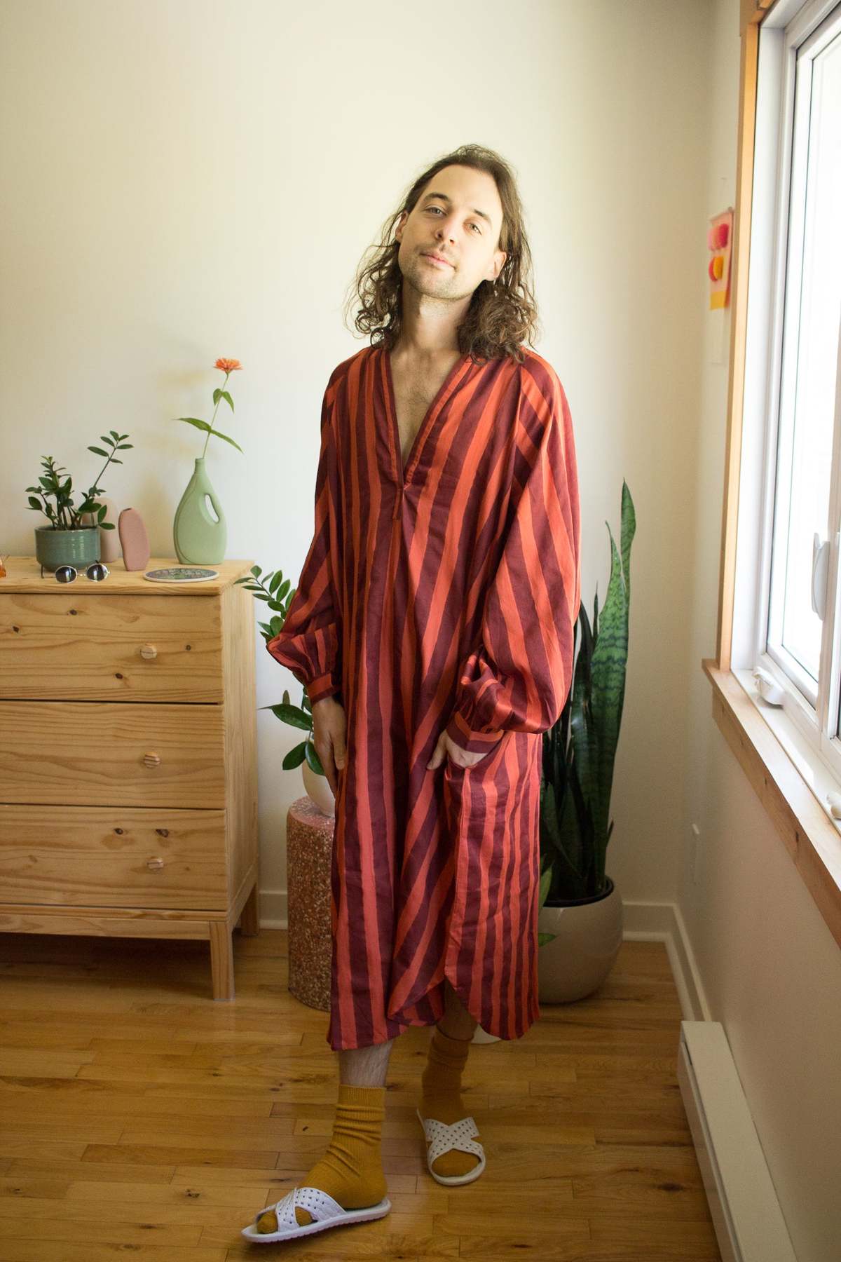 Kate Austin Designs Ruby Dress - Clay Wide Stripe | Garmentory