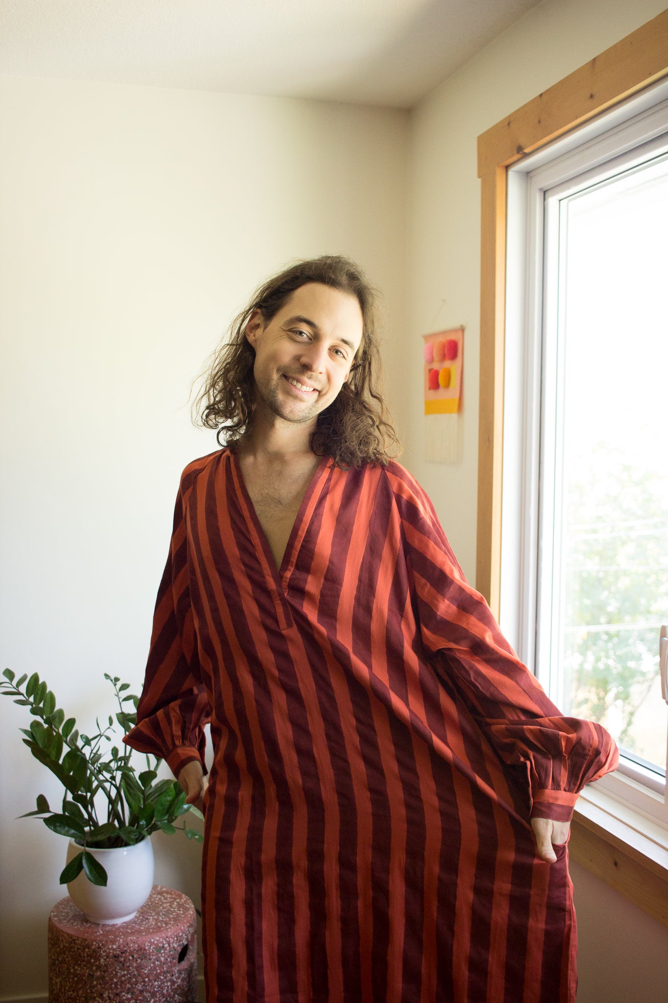 Kate Austin Designs Ruby Dress - Clay Wide Stripe | Garmentory