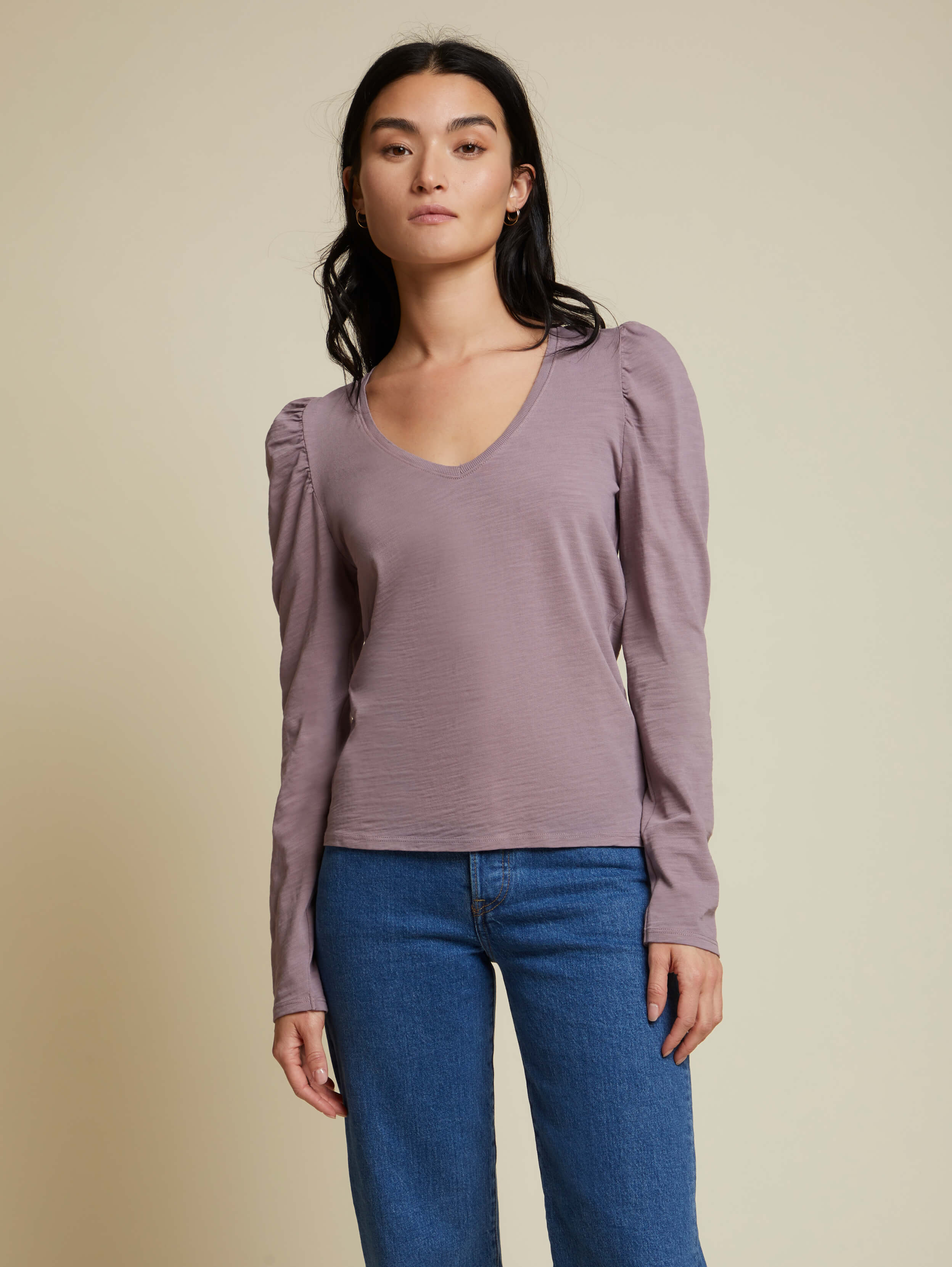 Nation Ltd Distressed Flocked Top