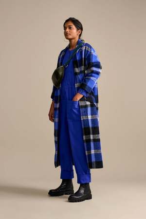 Bellerose Clara Coat - Blue Check | Garmentory