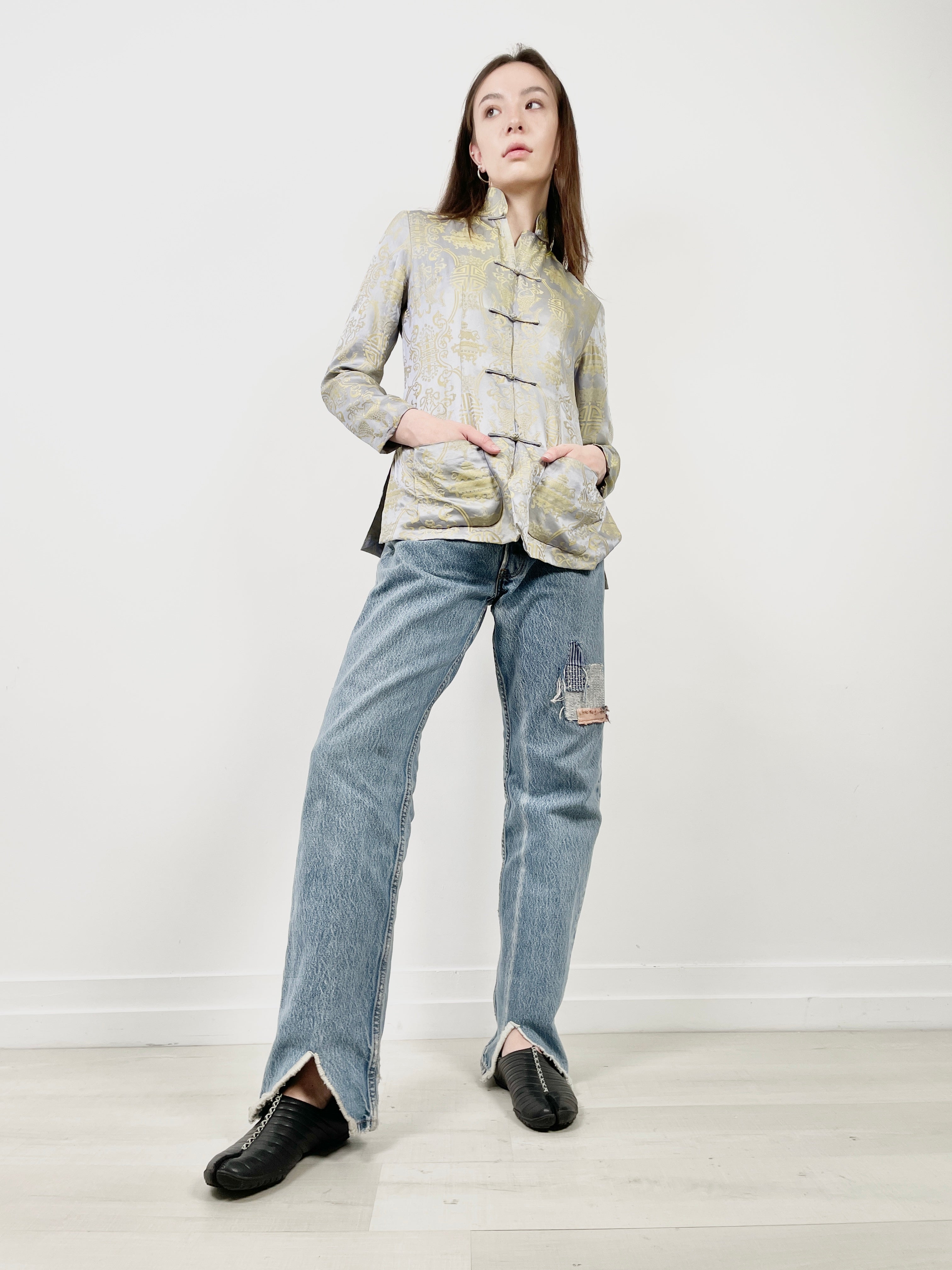 Shanghai Tang Silk Jacquard Tang Jacket | Garmentory