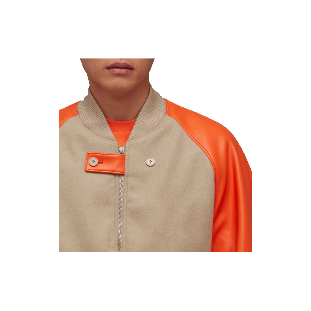 adidas x Y-3 Varsity Jacket - Trace Khaki/Orange | Garmentory