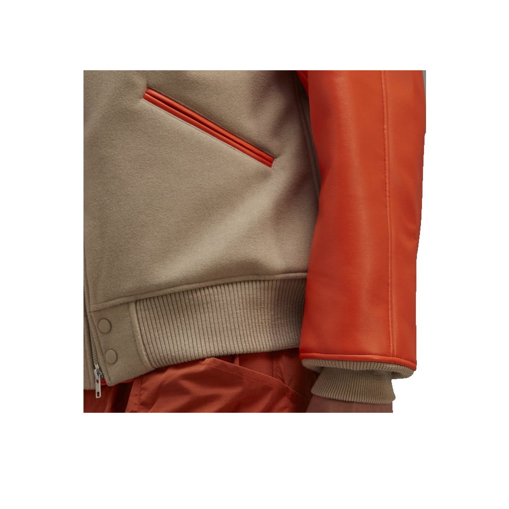 adidas x Y-3 Varsity Jacket - Trace Khaki/Orange | Garmentory