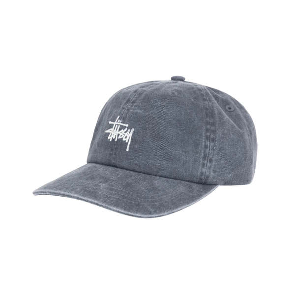 Stussy Washed Stock Low Pro Cap - Charcoal | Garmentory