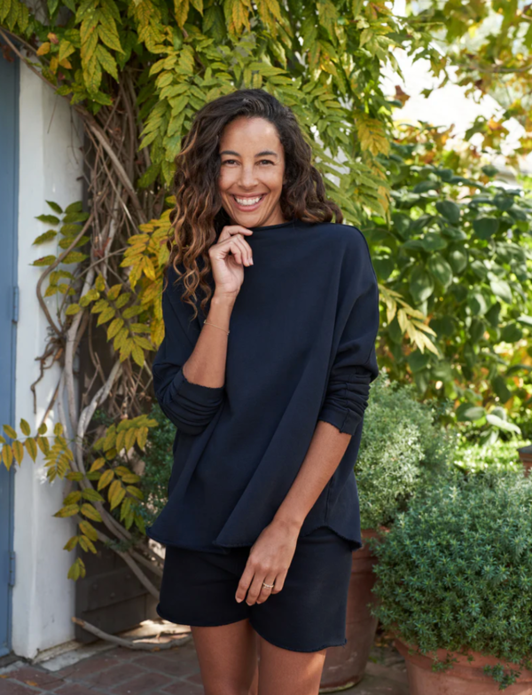 Frank & Eileen Long Sleeve Funnel Neck Capelet - British Royal Navy ...