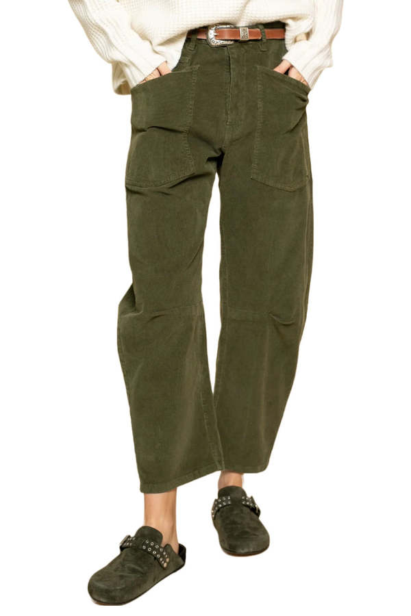 Nili Lotan Shon Corduroy Pant - Clover | Garmentory