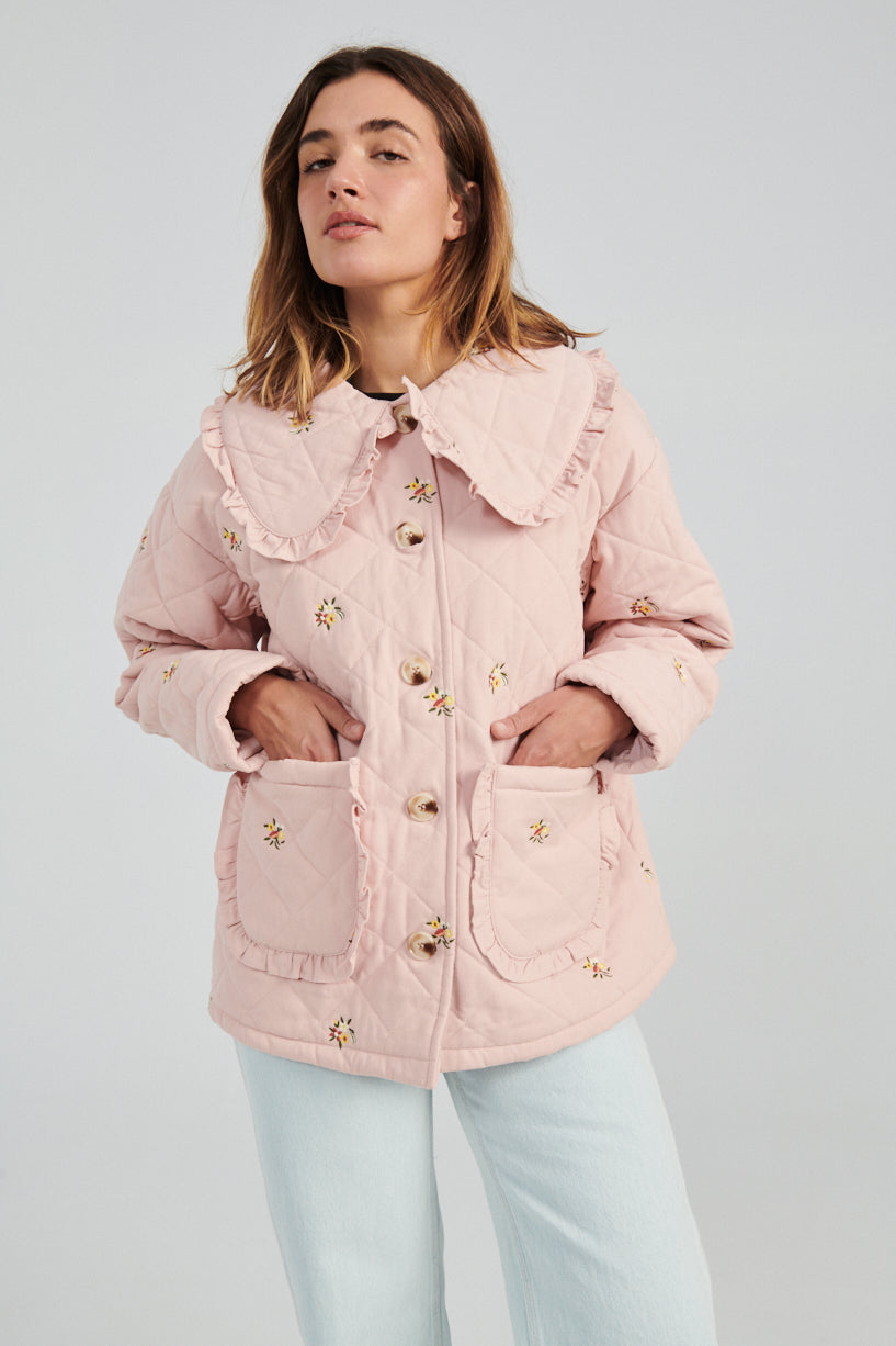 Meadows Birch Jacket - Pink Floral | Garmentory