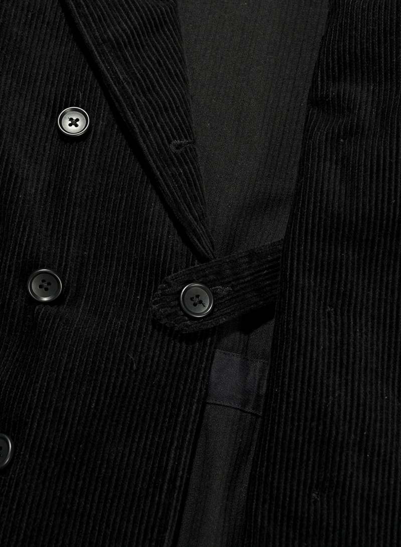 Engineered Garments Cotton 8W Corduroy Reefer Jacket - Black | Garmentory