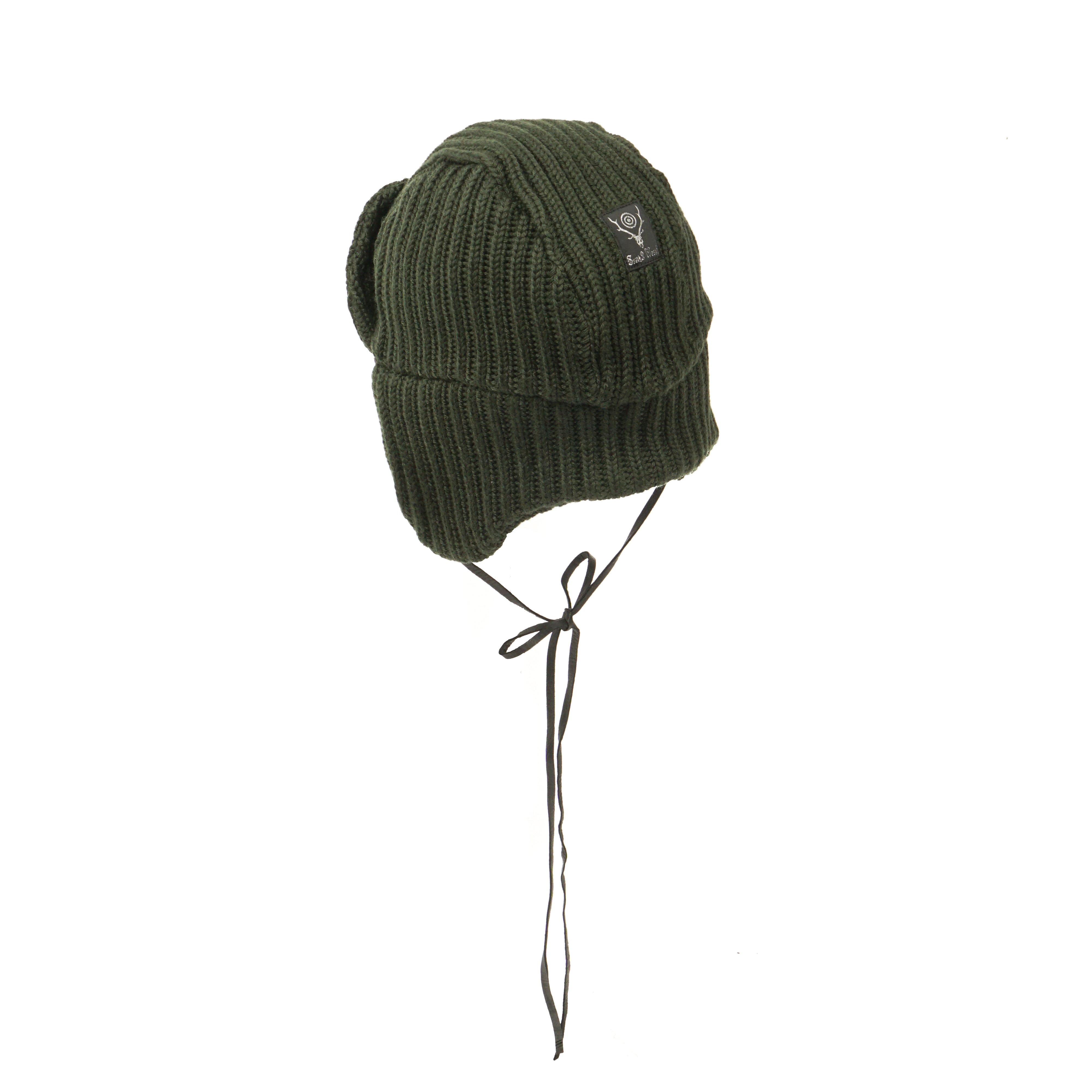 South2 West8 W/a Knit Bomber Cap - Dark Green | Garmentory