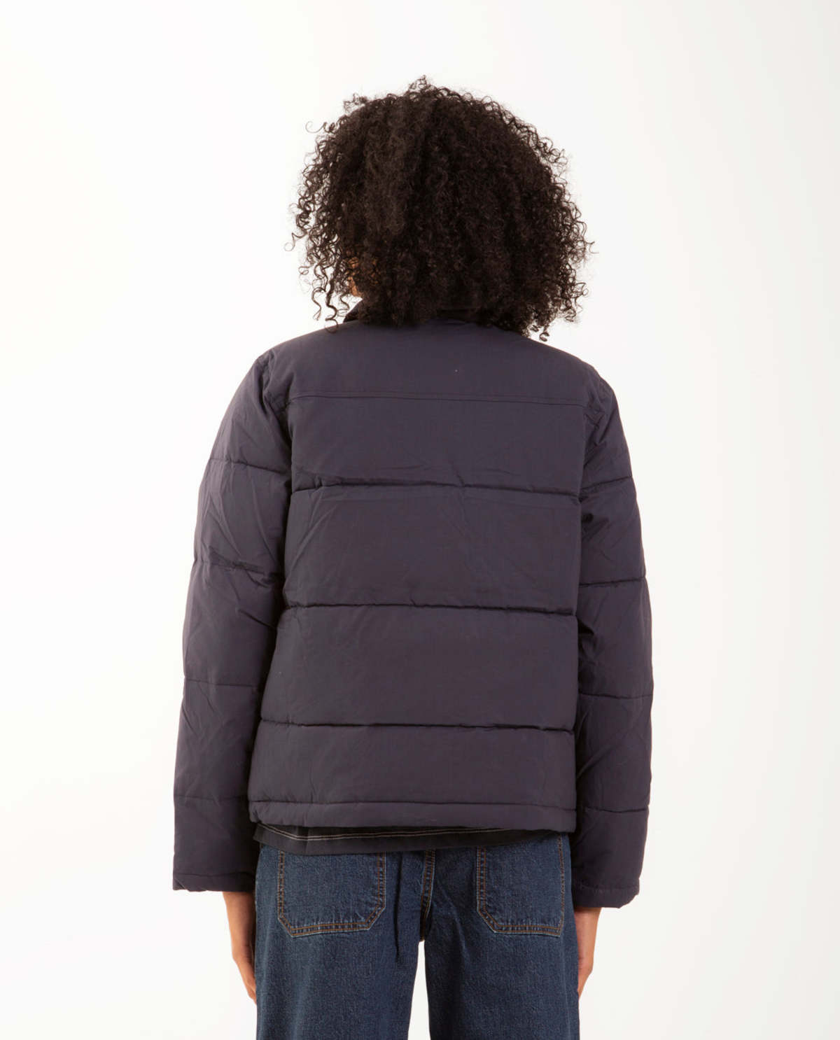 Alex Mill Quilted Cropped Jacket - Navy | Garmentory