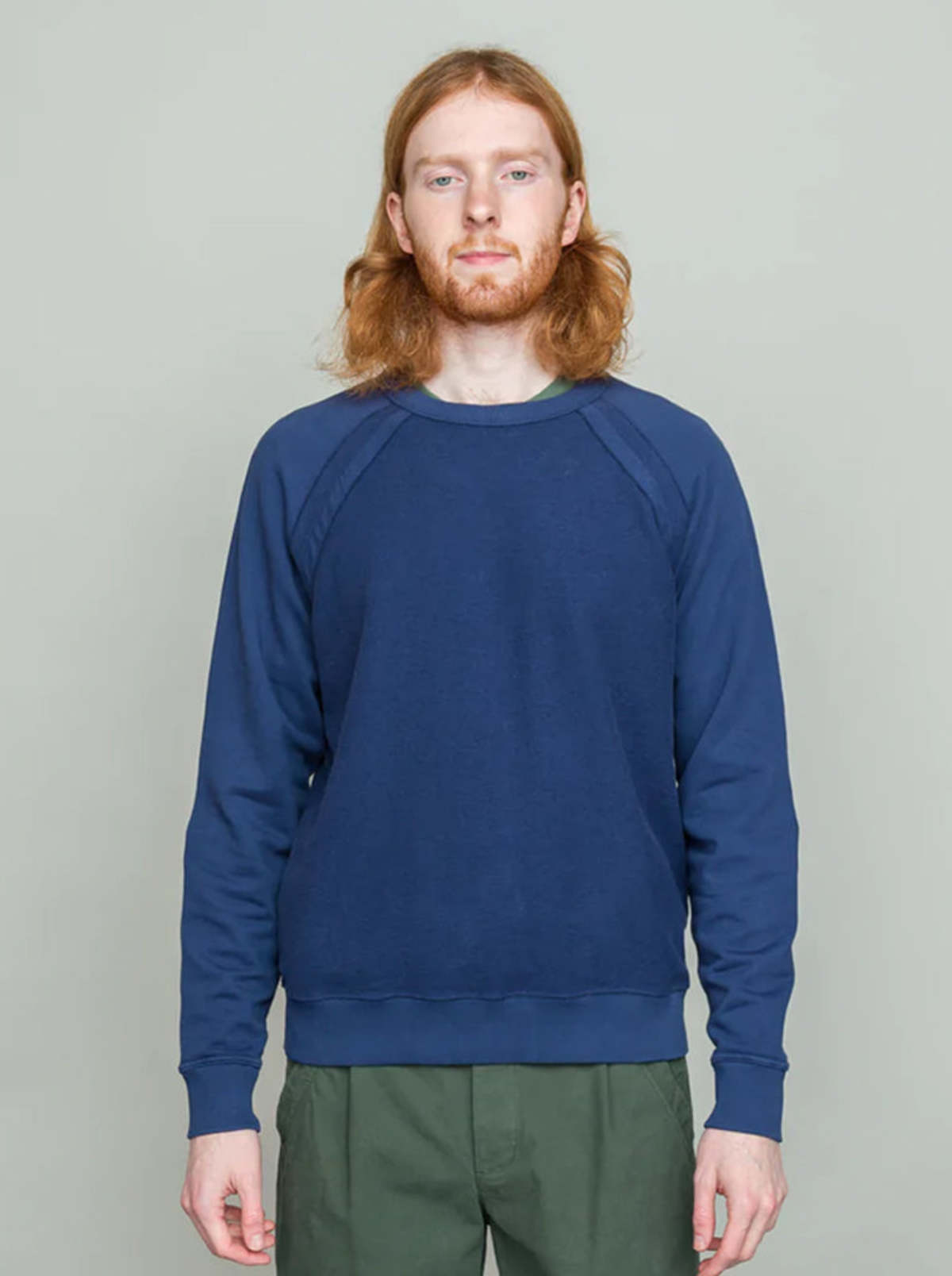 Folk Reworked Rivet Sweat - Washed Ink | Garmentory