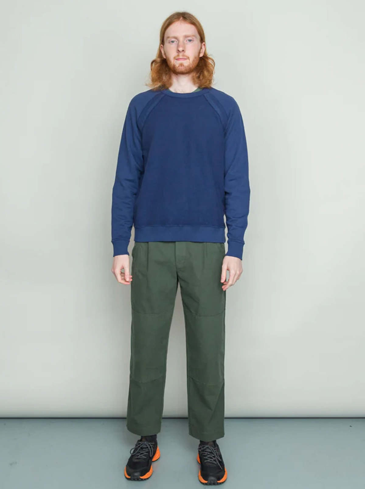 Folk Reworked Rivet Sweat - Washed Ink | Garmentory
