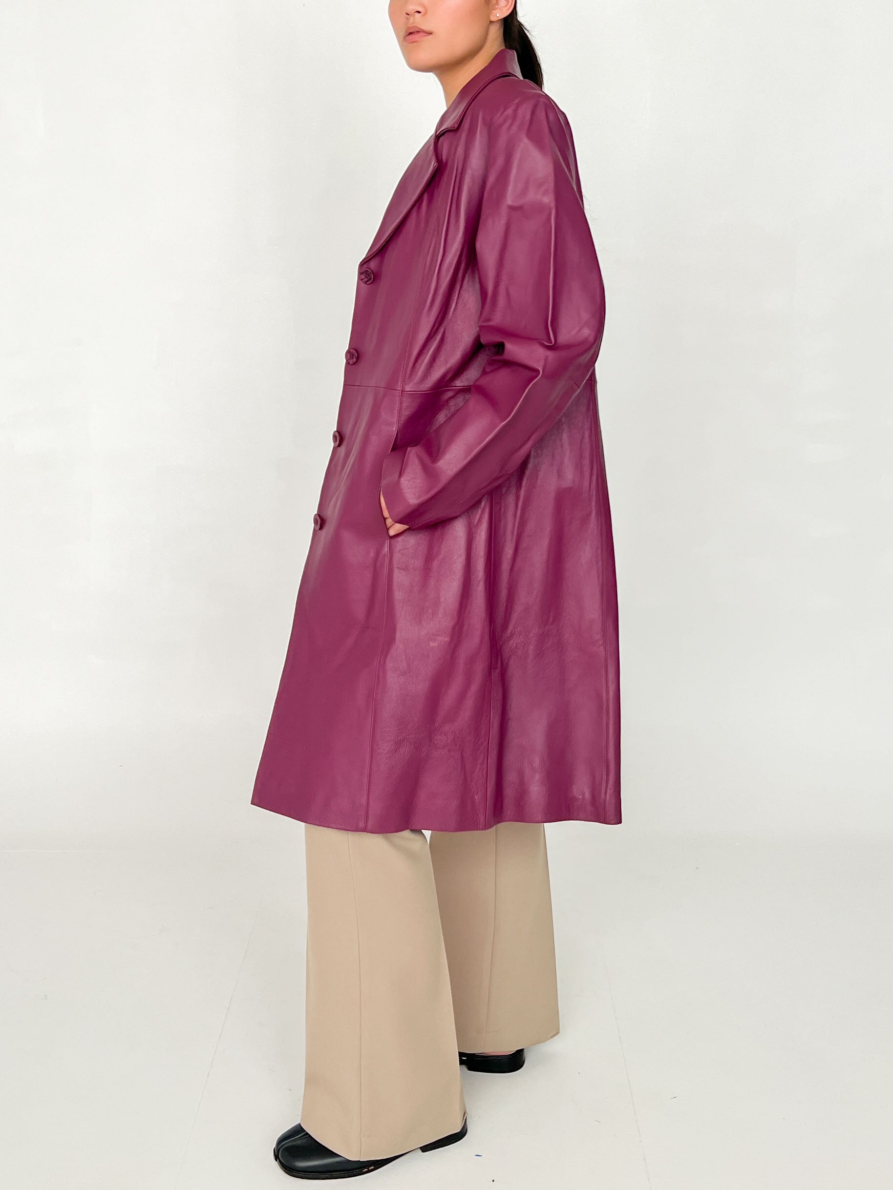 Leather Jacket - Plum | Garmentory
