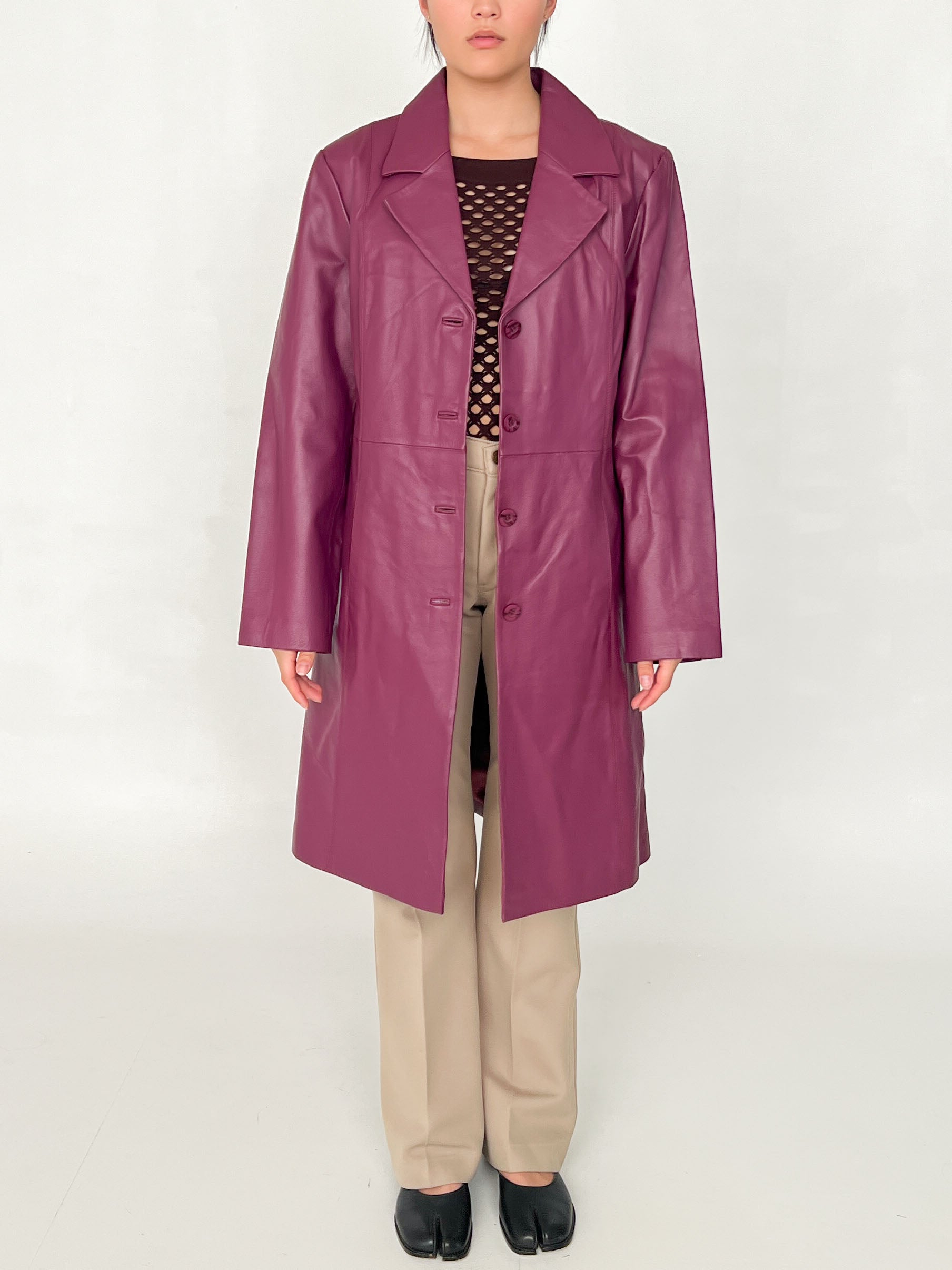 Leather Jacket - Plum | Garmentory