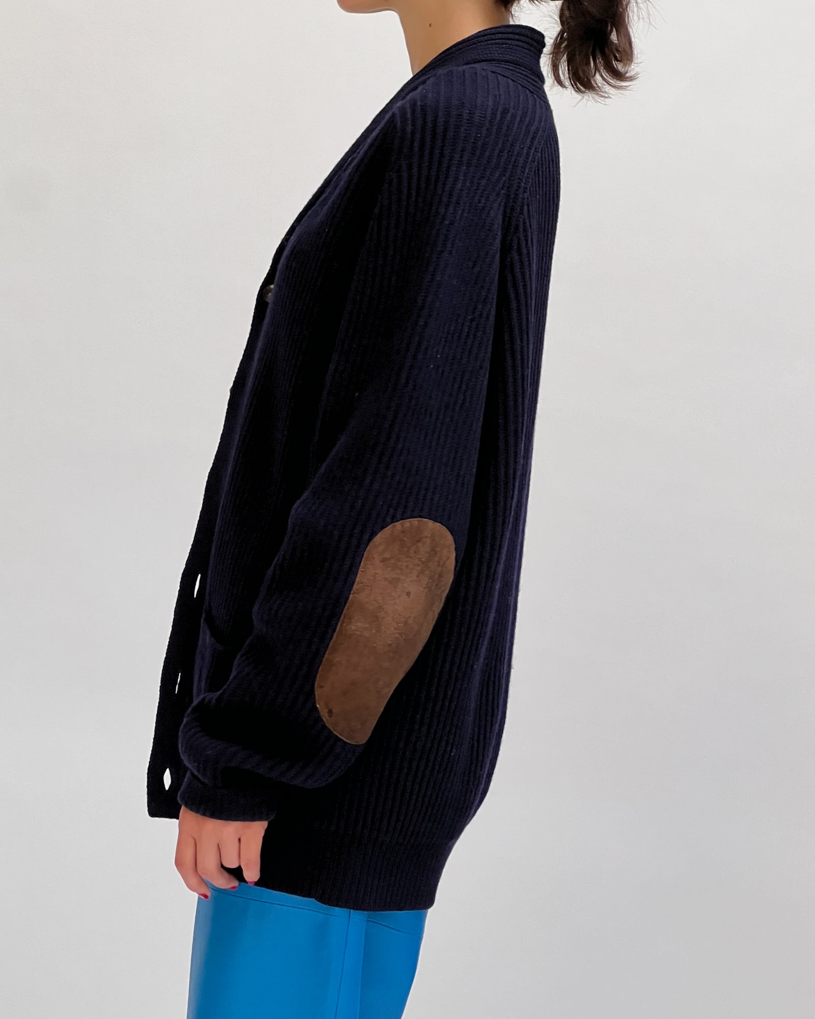 Chunky Cardigan - Navy | Garmentory