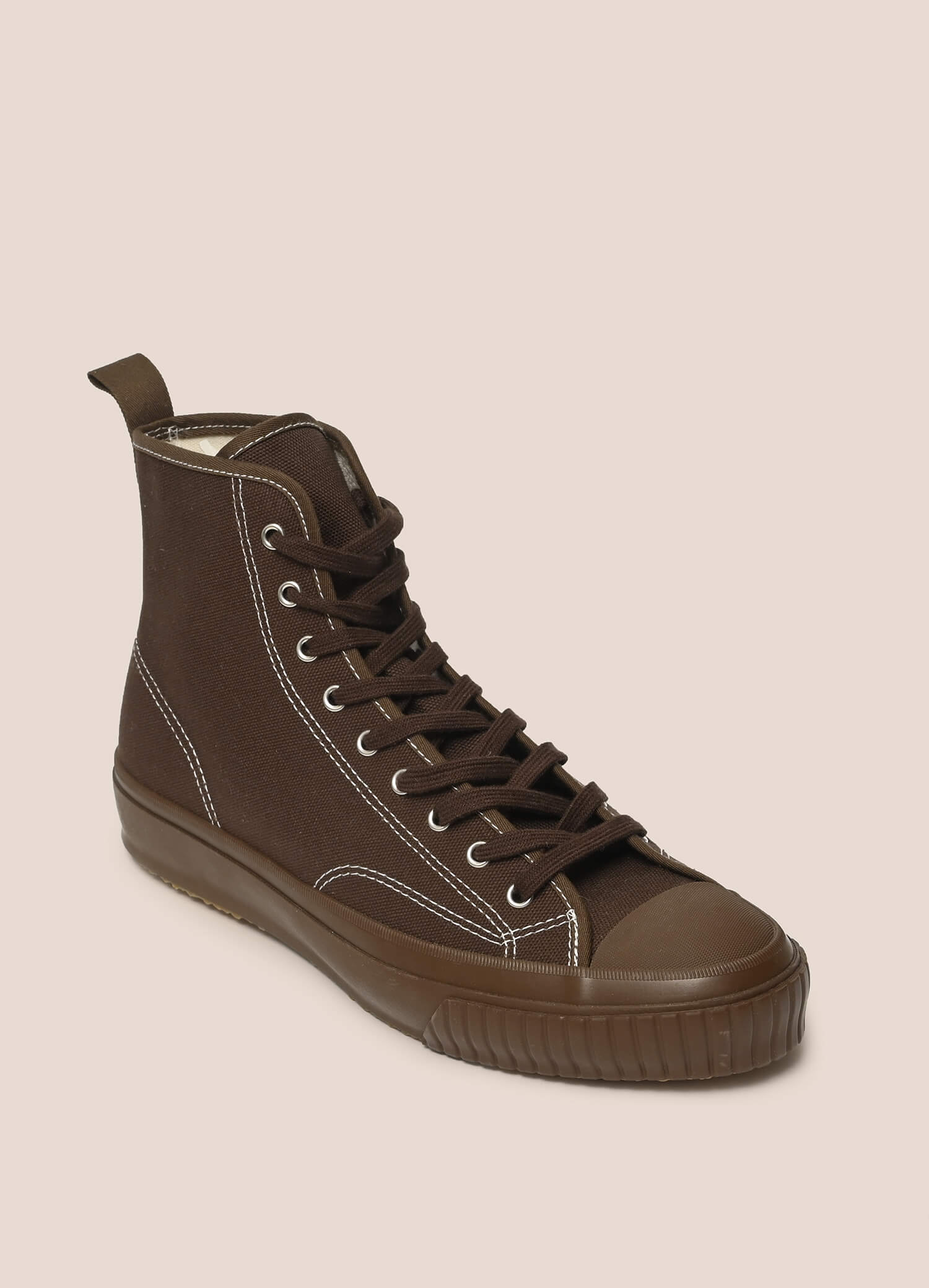 Moonstar X YMC Men's Hi Basket Vulcanised Trainers shoes - Dark Brown ...