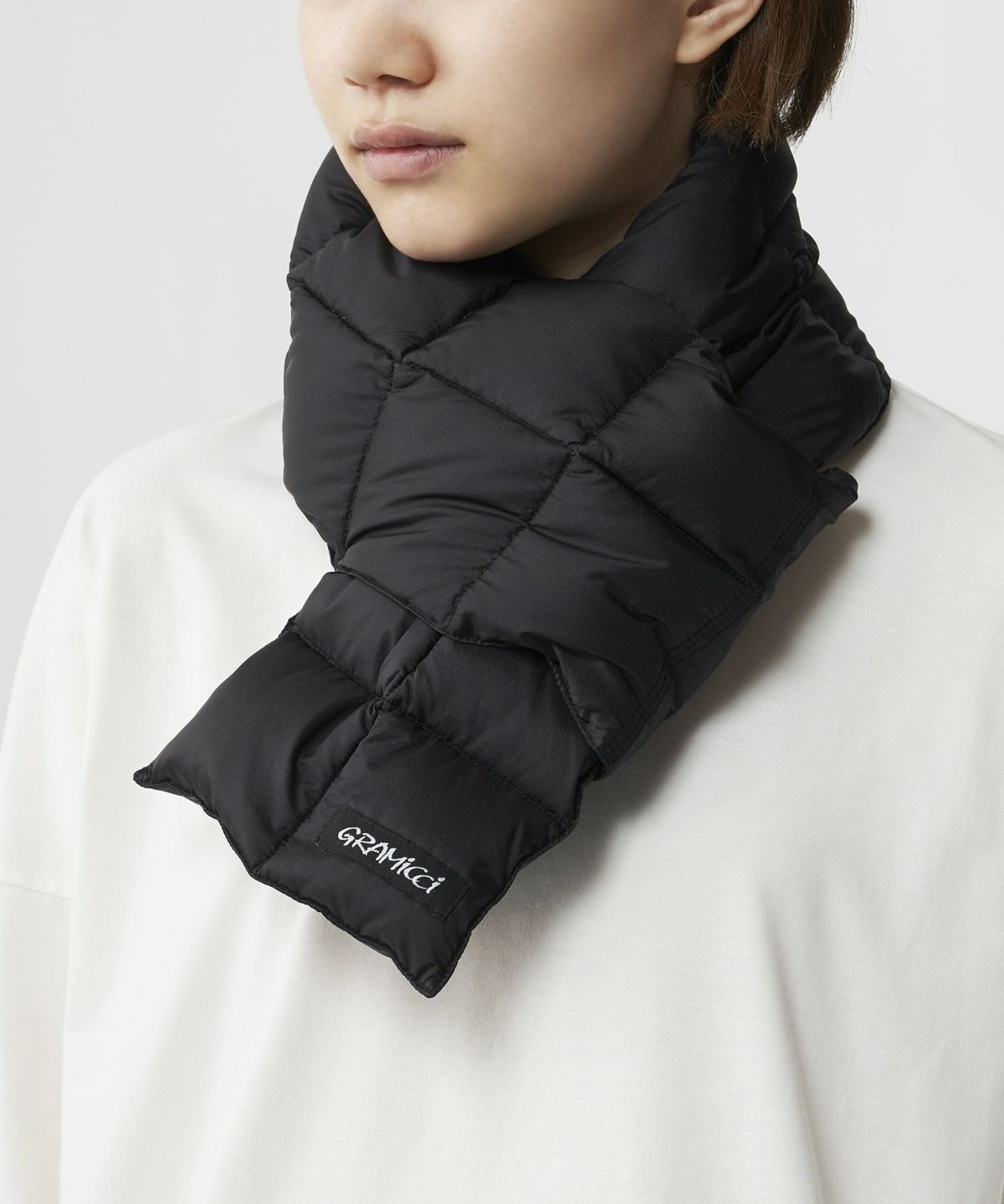 Gramicci Taion Down Scarf - Black | Garmentory