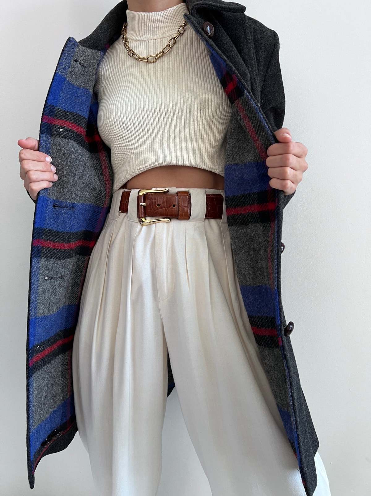 Vintage Pebble Wool Coat | Garmentory