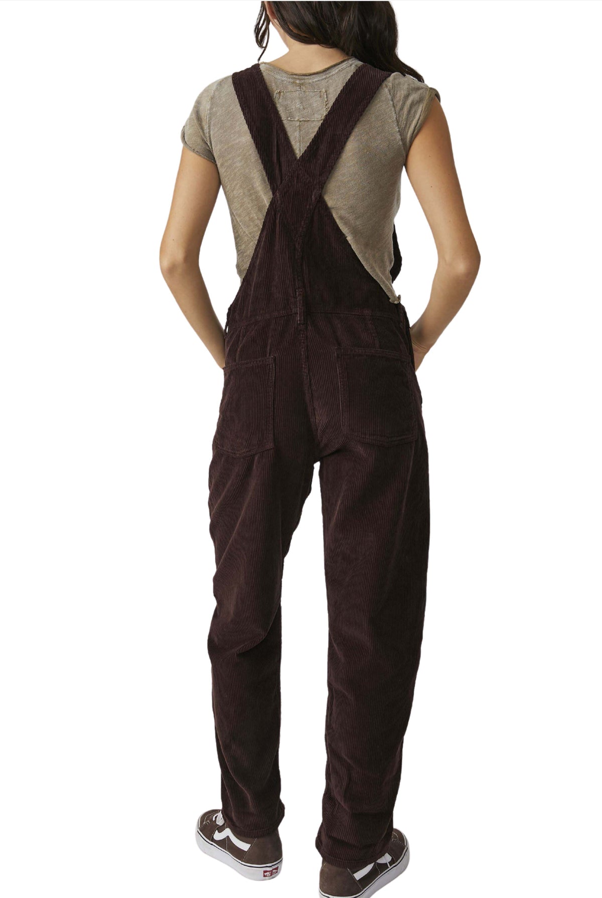 Free People Ziggy Cord Overalls - BUCKWORTH BROWN | Garmentory