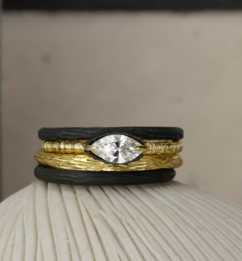 Sarah Graham Chroma Single Stone Diamond Ring | Garmentory