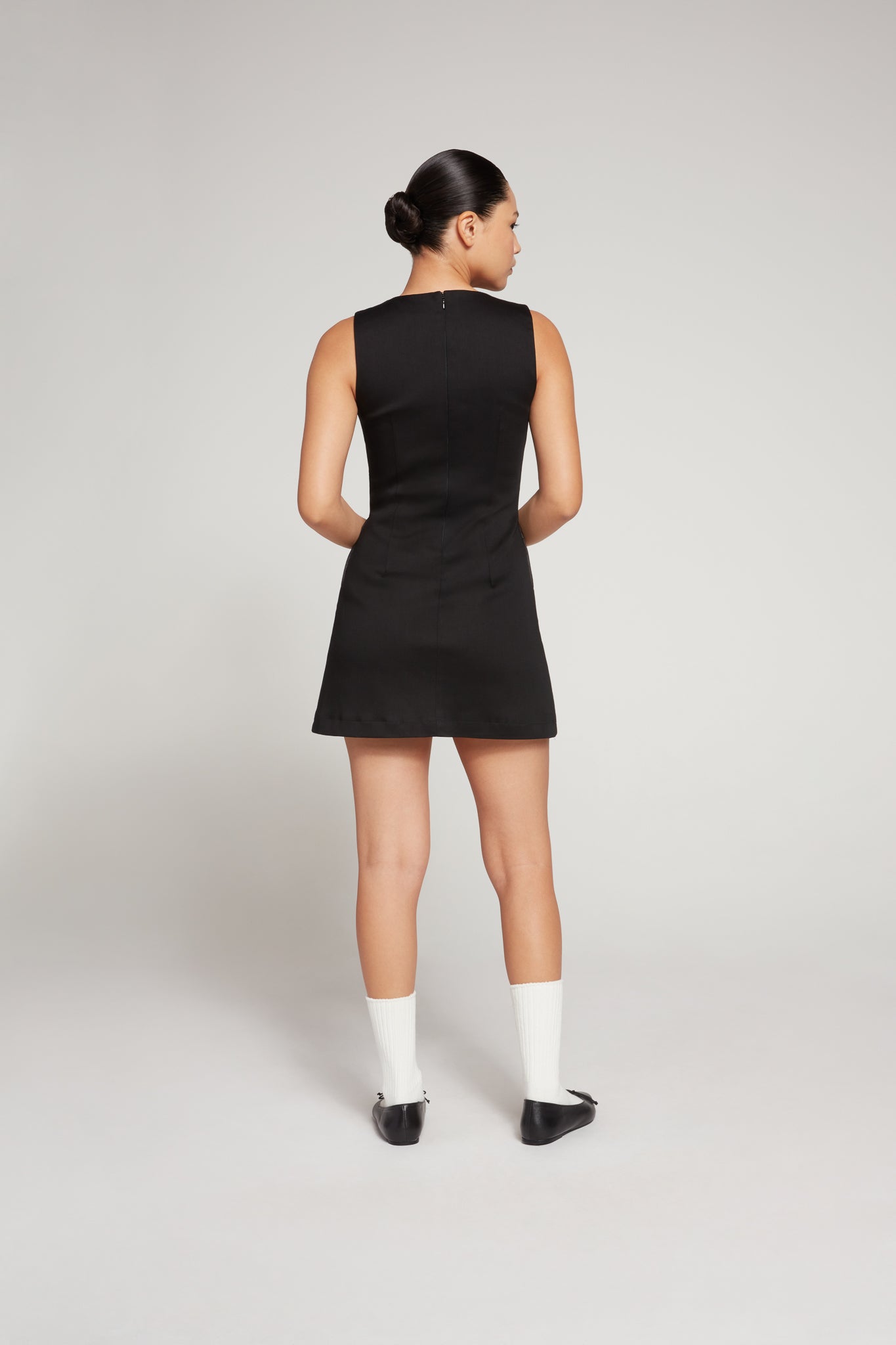 OLIVIA LATINOVICH STRETCH MINI DRESS - BLACK | Garmentory