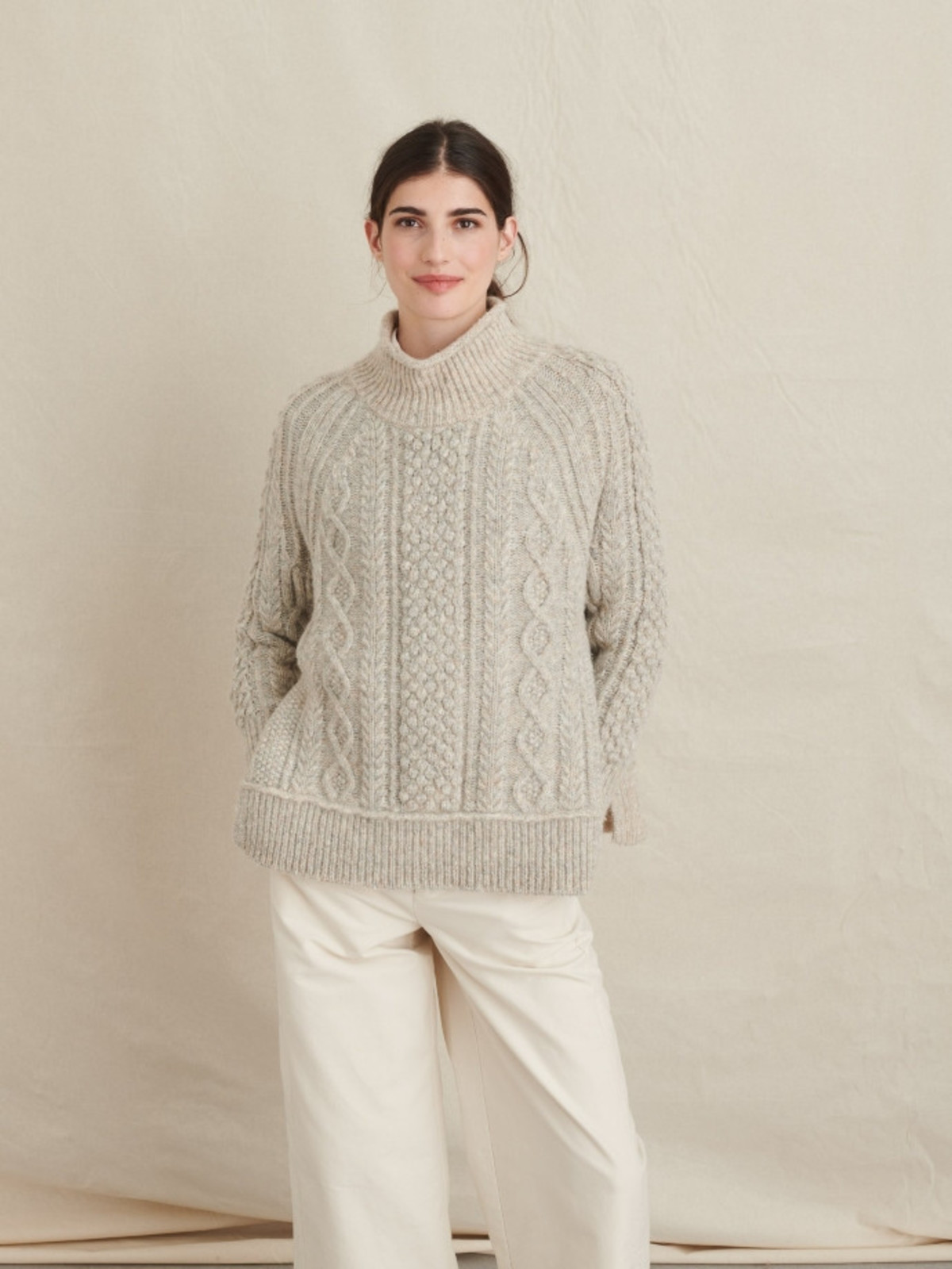Alex Mill Camil Cable Sweater - Driftwood | Garmentory
