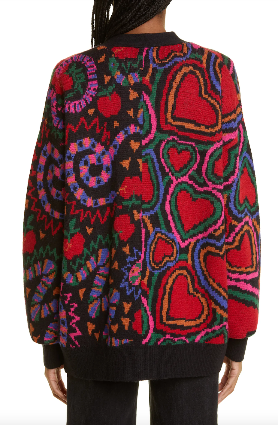 Farm Rio Mixed Rainbow Wild Hearts Snakes Cardigan - Multi | Garmentory