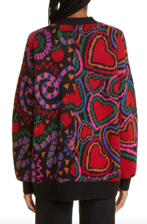 Farm Rio Mixed Rainbow Wild Hearts Snakes Cardigan - Multi | Garmentory