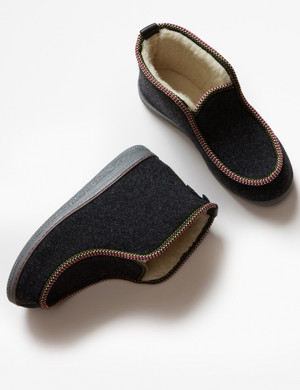 Penelope Chilvers Inuit Felt Slipper - Charcoal | Garmentory