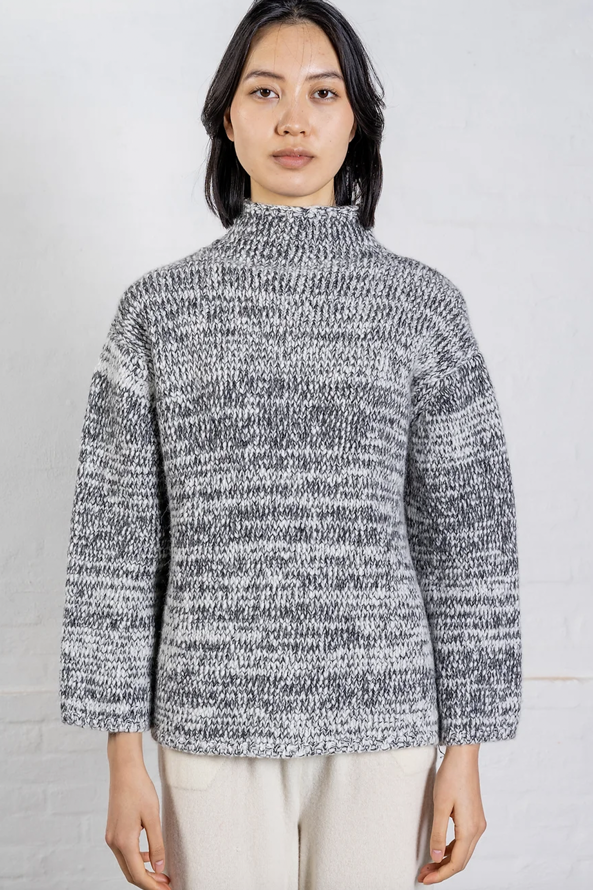 MJ Watson Twist Mock Neck - Light | Garmentory