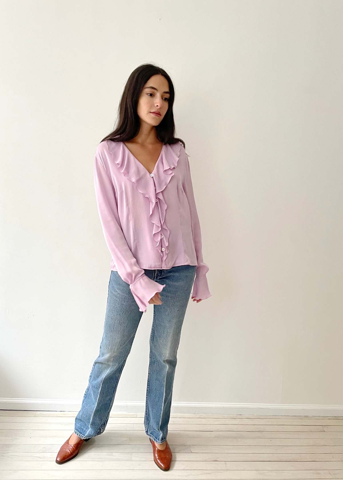 Vintage Escada Silk Blouse - Pink | Garmentory