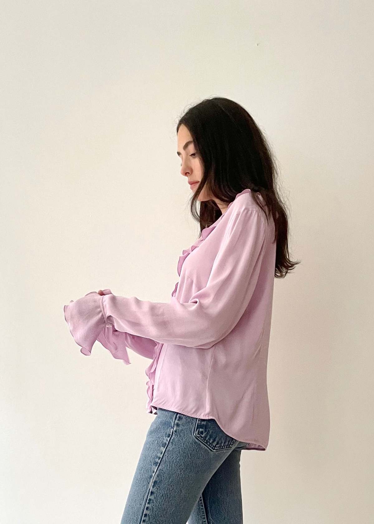 Vintage Escada Silk Blouse - Pink | Garmentory