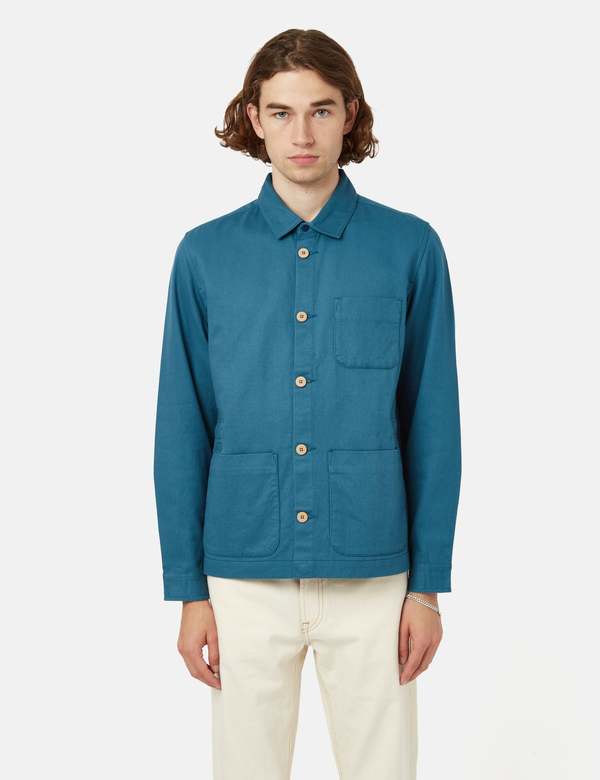 Folk Assembly Jacket - Dark Cyan Blue | Garmentory