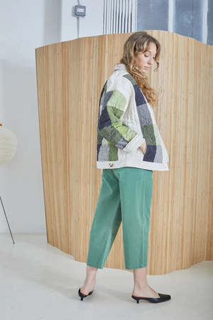 RUJUTA SHETH Kira Shirt Jacket - Aspen Chex | Garmentory