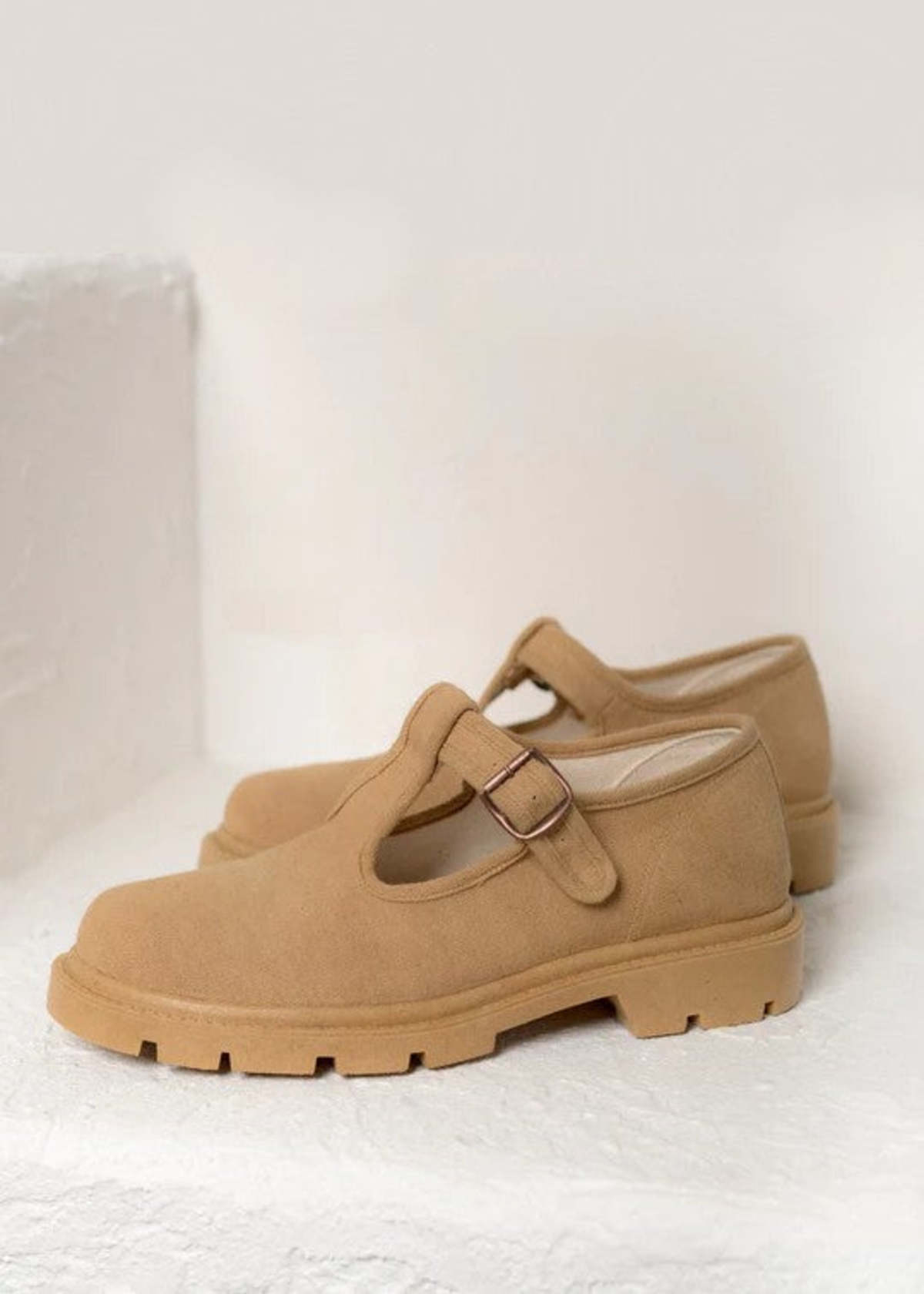 Small Lot Lug Sole Mary Jane Shoes - Honey | Garmentory