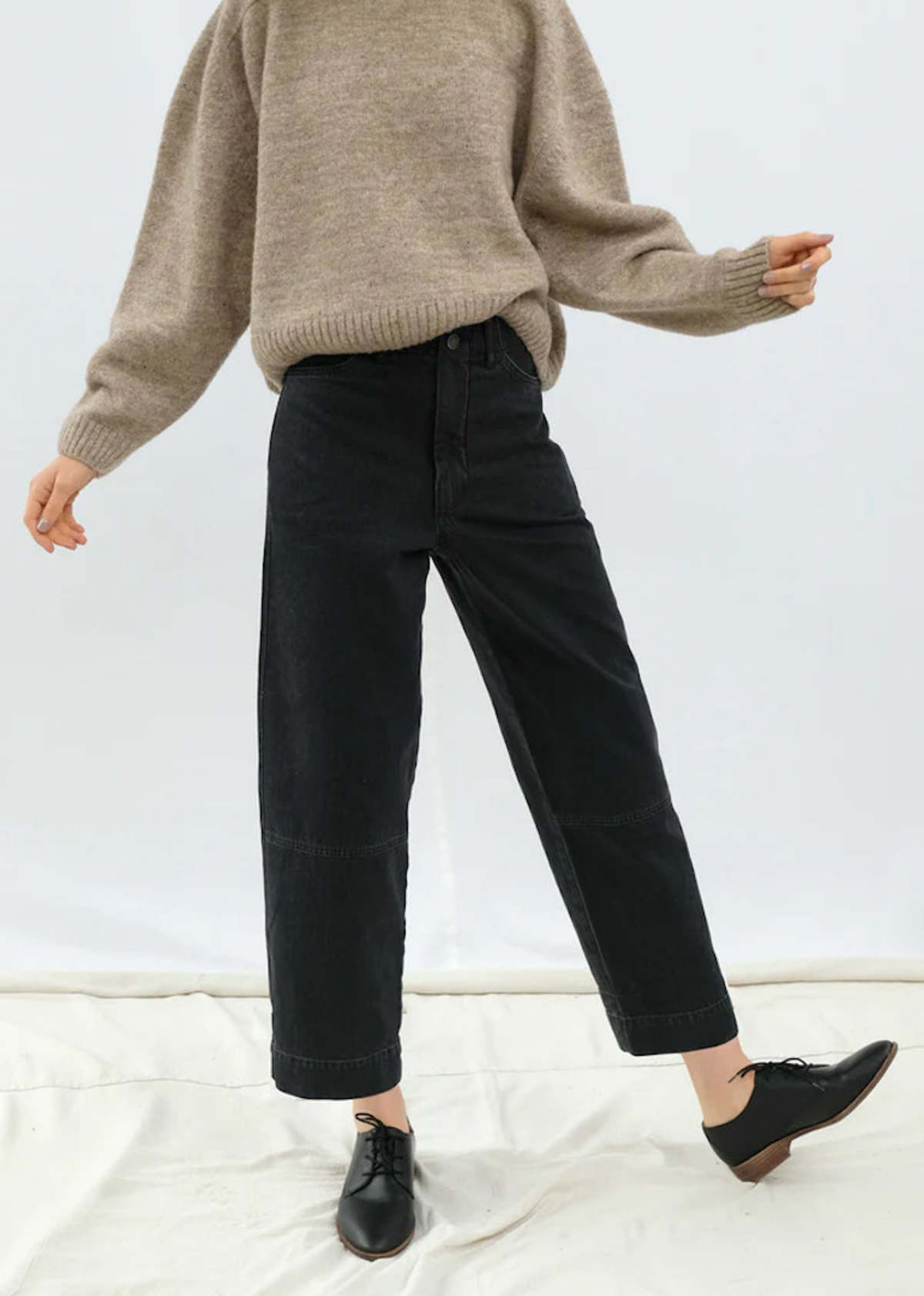 Micaela Greg Seamed Jean - Faded Black | Garmentory