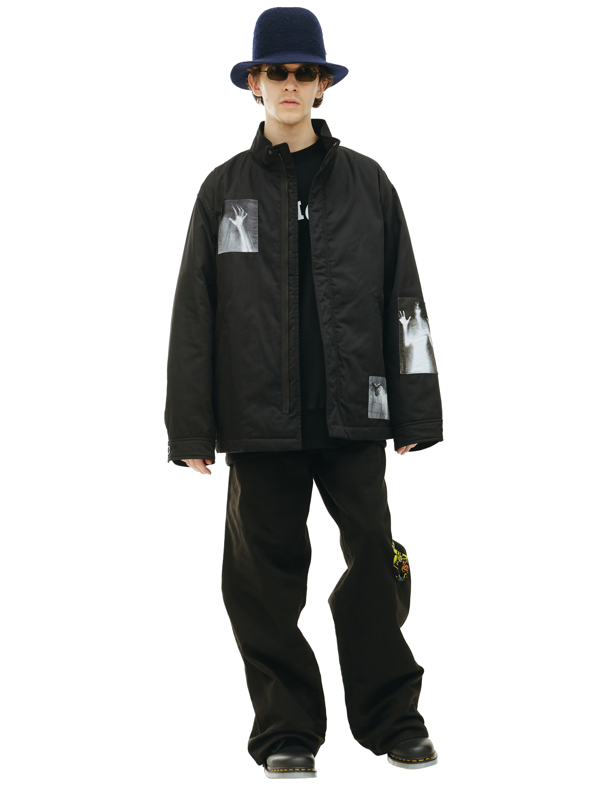 Undercover Psycho Patched Jacket - Black | Garmentory
