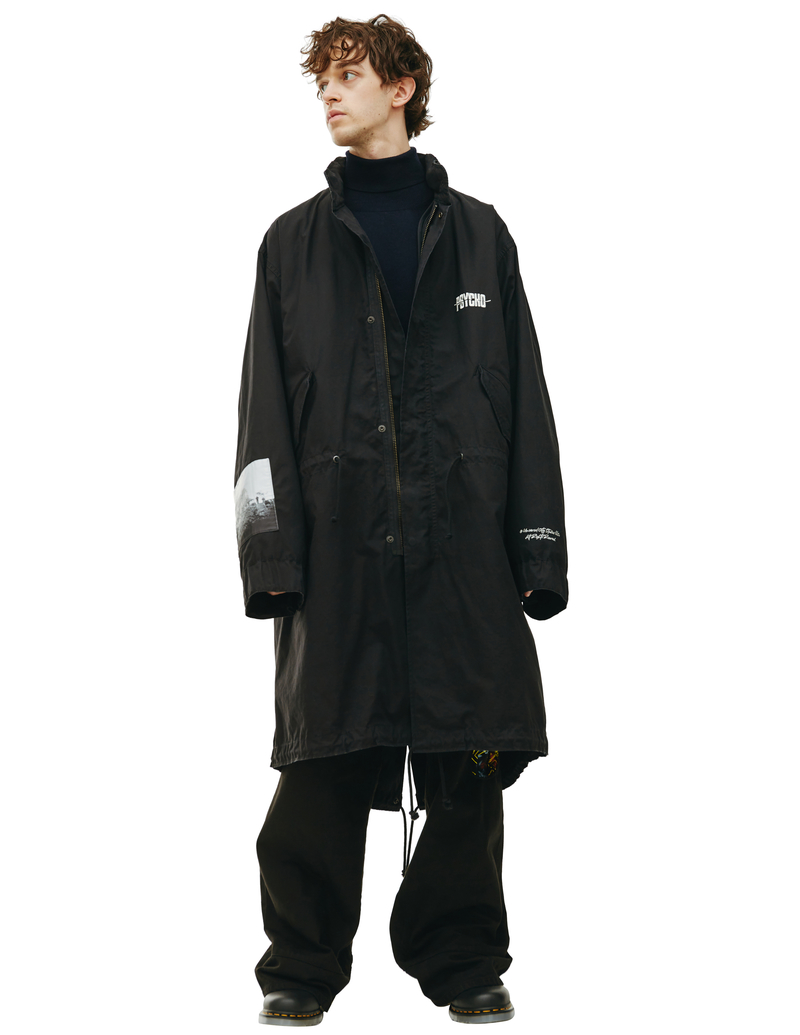 Undercover Psycho patch parka - Black | Garmentory